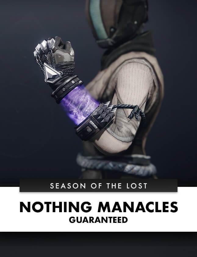 Nothing Manacles - Exotic Warlock Gauntlets - PlayerBoost